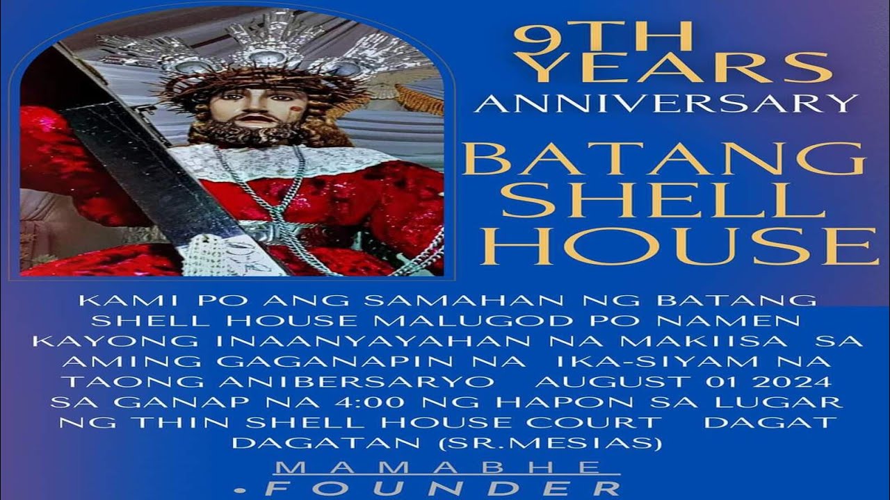 BATANG SHELLHOUSE 9TH ANNIVERSARY ~ SENIOR MESIAS - YouTube