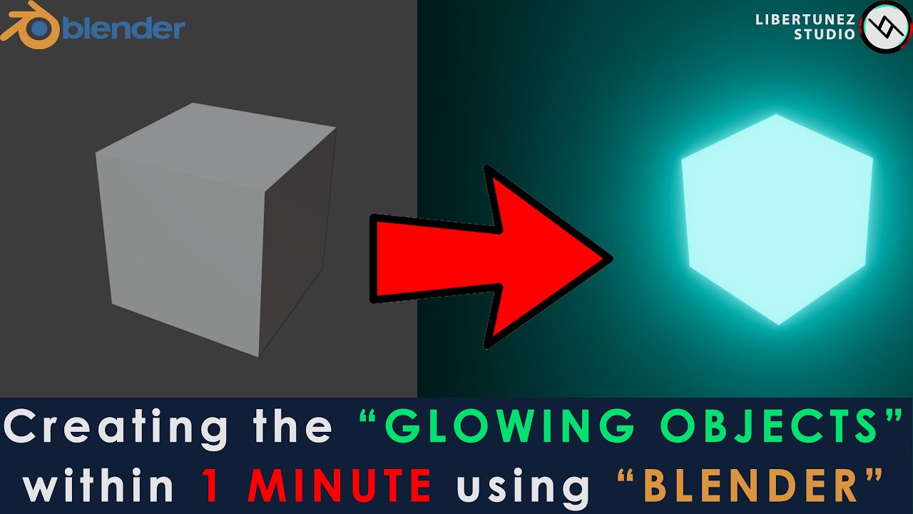 Creating the Glowing Objects within 1 minute using Blender | Tutorial ...