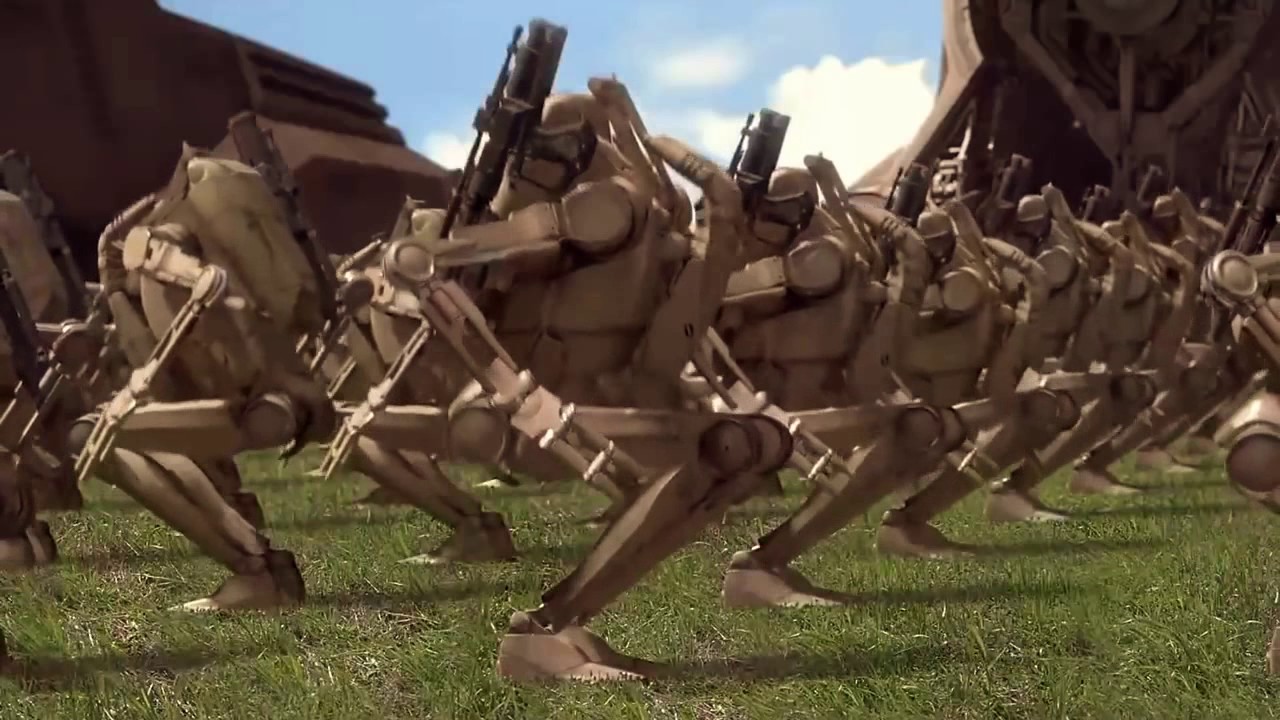 Star Wars: Episode I – The Phantom Menace Droids Attack Gungans - YouTube