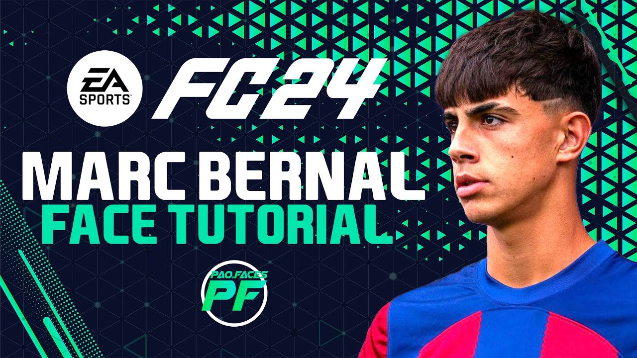 EA FC 24 MARC BERNAL FACE + STATS Face Creation - CAREER MODE ...