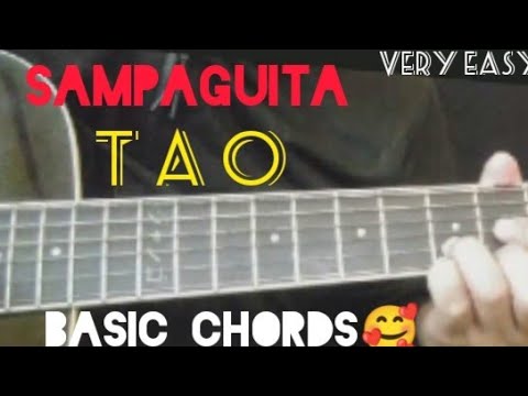 TAO by sampaguita easy Guitar chords tutorial #tao #sampaguita # ...