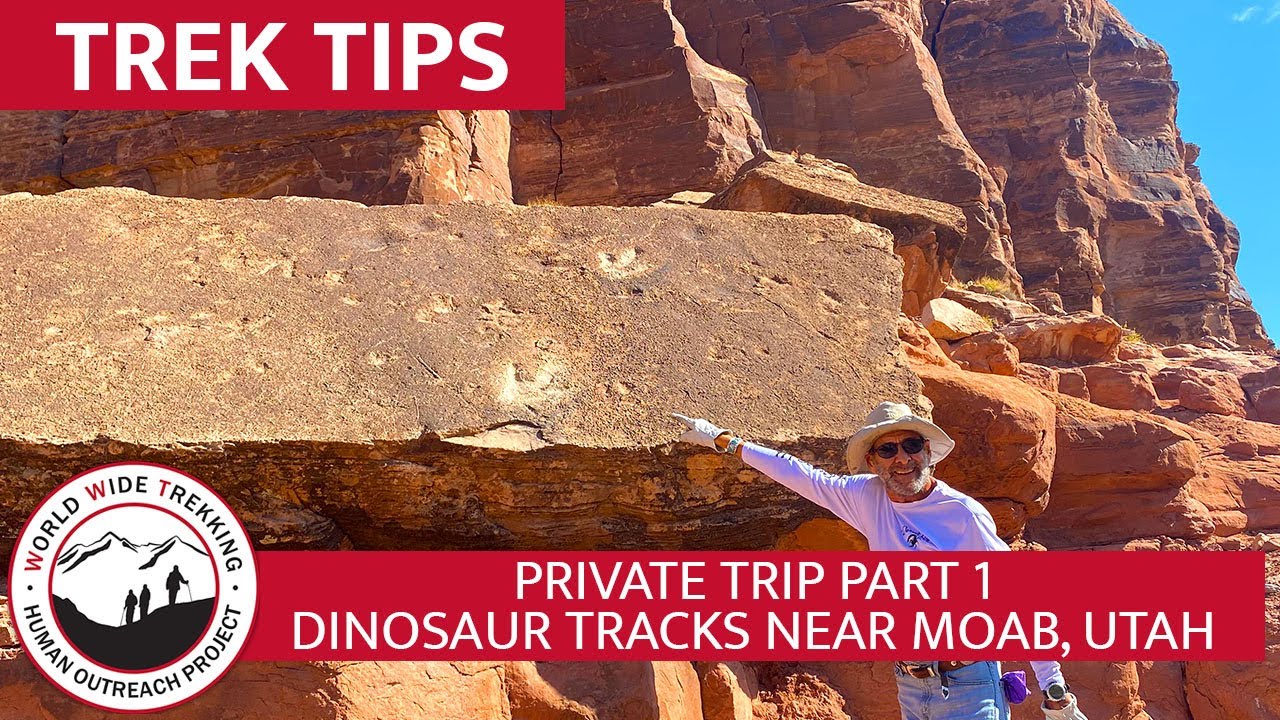 Dinosaur Tracks Near Moab Utah - Private Southern Utah Trip Part 1 ...