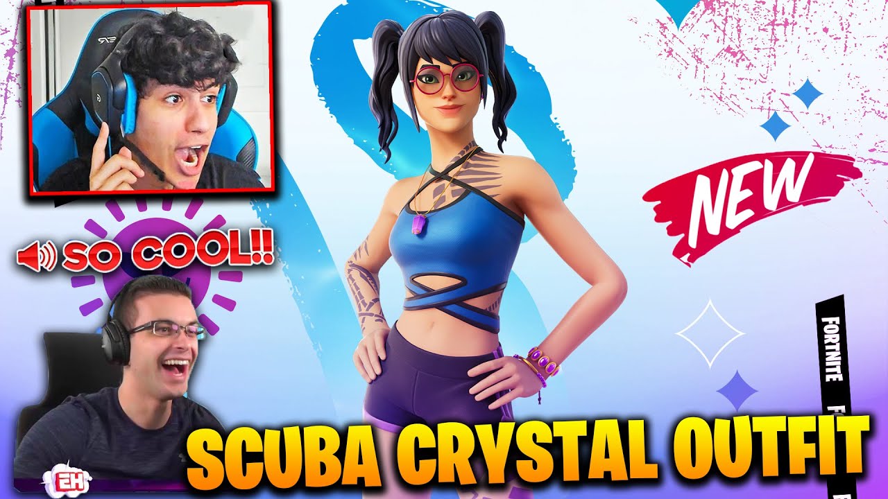 Streamers React To Scuba Crystal Skin In Fortnite Item Shop! - YouTube