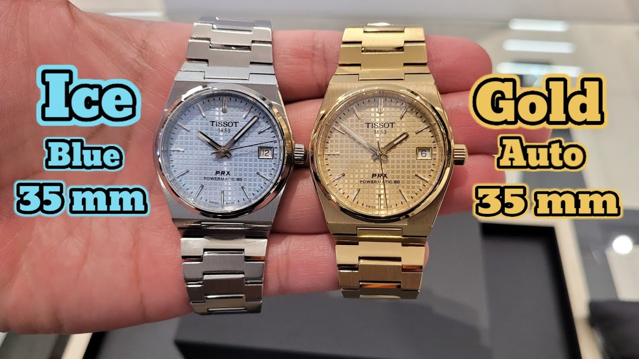 "มาตาม คำ เรียกร้อง!! TISSOT PRX 35mm Ice Blue &ทองAutomatic ...