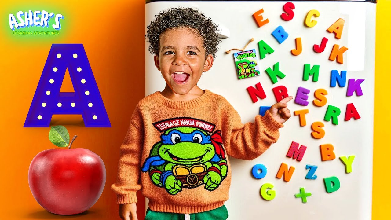 Learn ABC Alphabet and New Words 🍎🤓 | Asher's Learning Adventures - YouTube