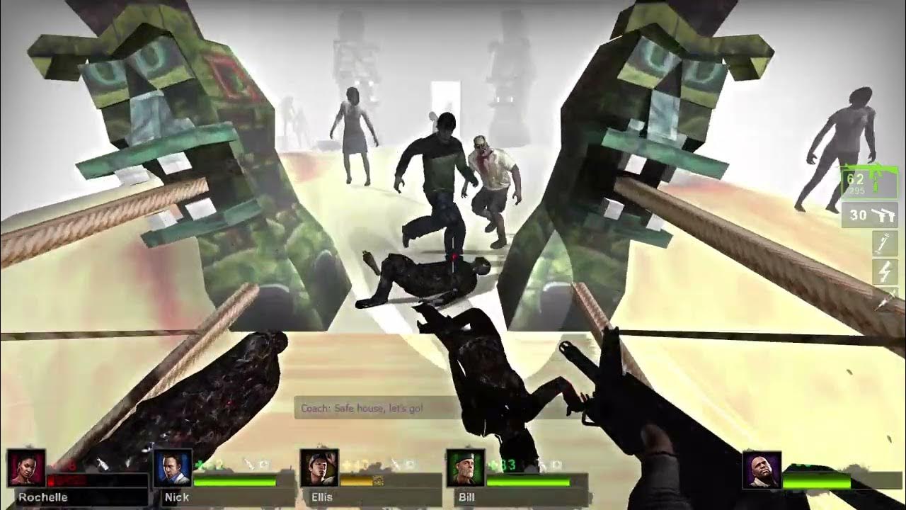 Left 4 Dead 2 - Custom Campaign Crash Bandicoot With All 8 Survivors (L4D1 Animations) - YouTube