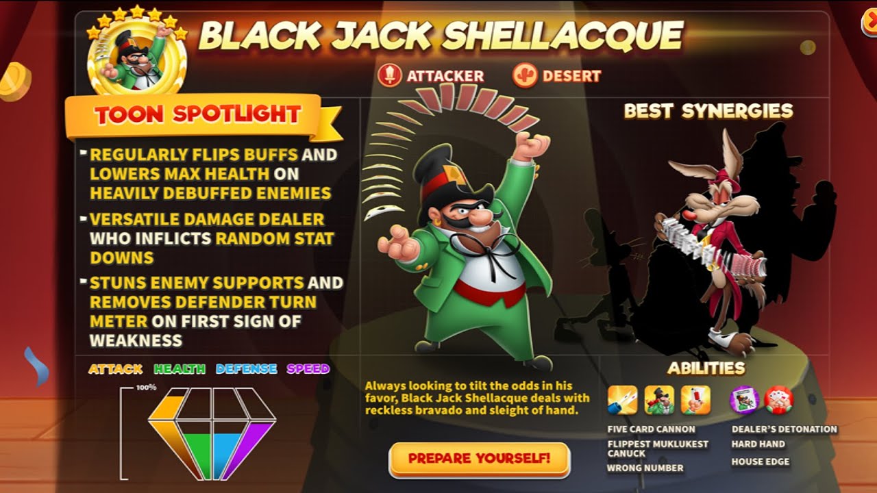 BLACK JACK SHELLACQUE COSMIC CAMPAING - Looney Tunes World of Mayhem ...