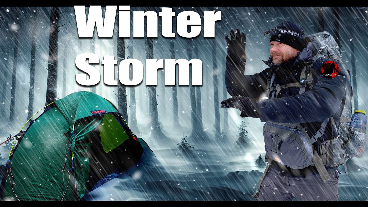 Winter Storm Assault - Snow Camping in the Remote Mountains Alone - YouTube