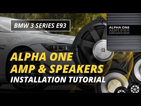 BMW 3 Series E93 Speakers & Amp – Alpha One Kit Installation - YouTube
