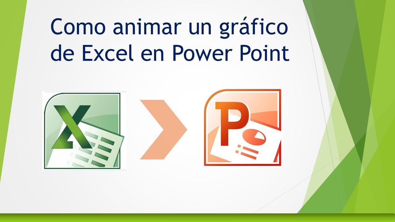 Como animar un gráfico de excel en power point de forma facil y con ...