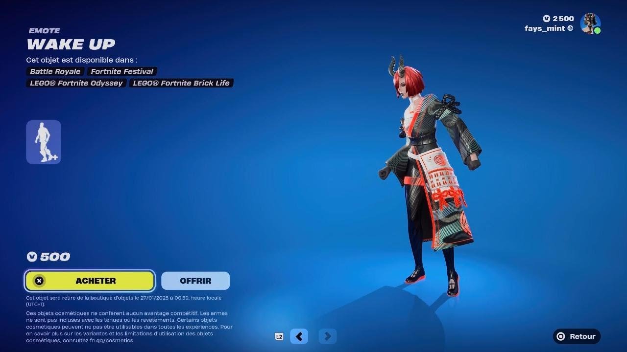 NEW WAKE UP emote in Fortnite #fortnite #emote #wakeup #epic - YouTube