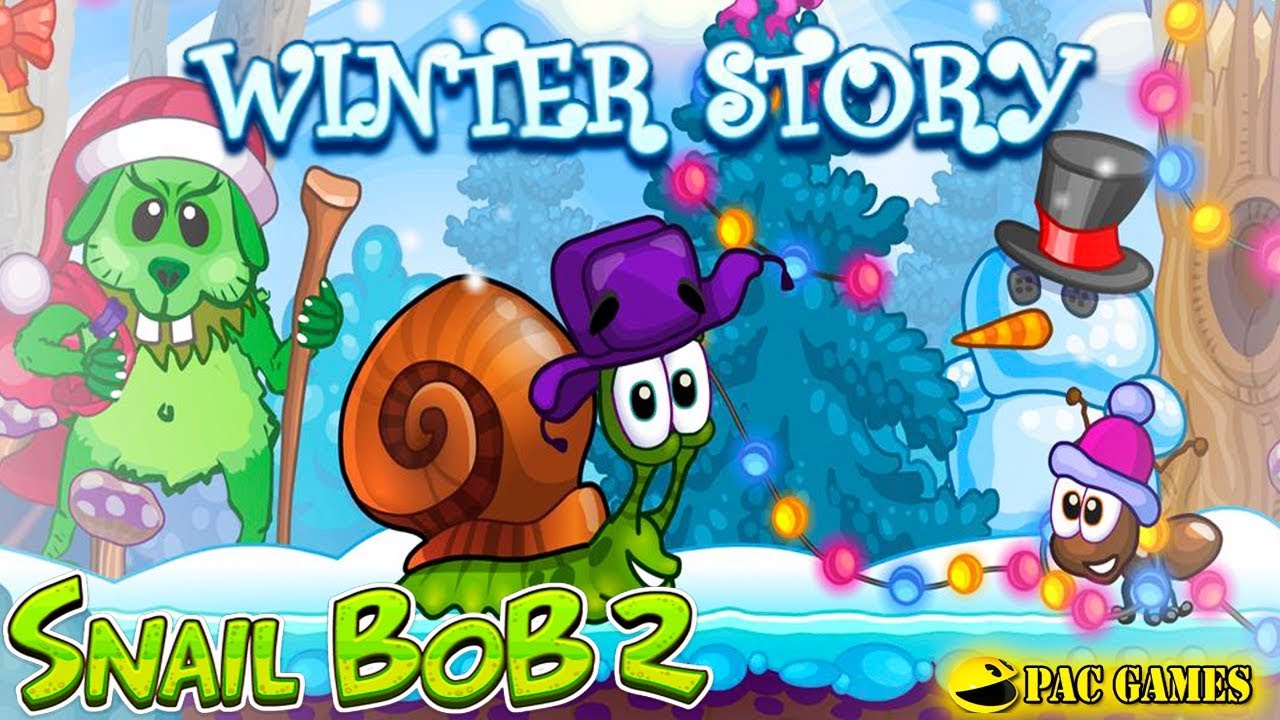 Snail Bob 2 - Winter Story All Levels 3 Stars - YouTube