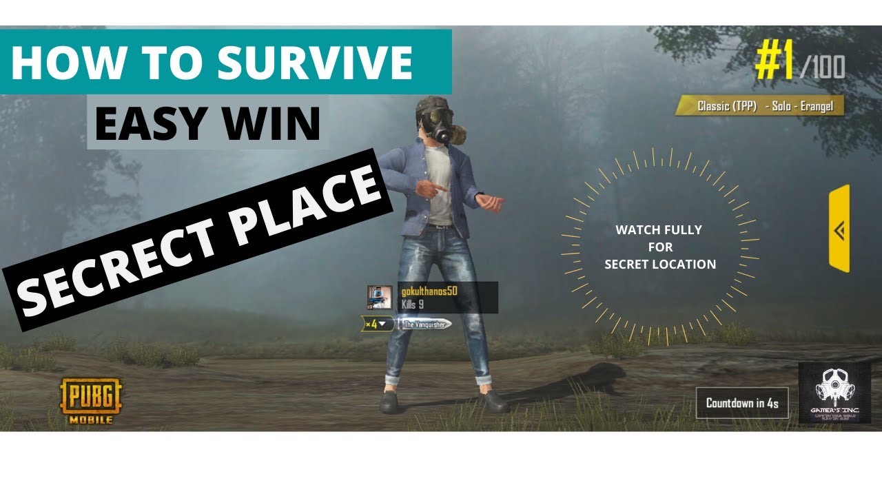 TOP SECRET PLACE IN PUBG - (ERANGEL MAP) 1ST - YouTube