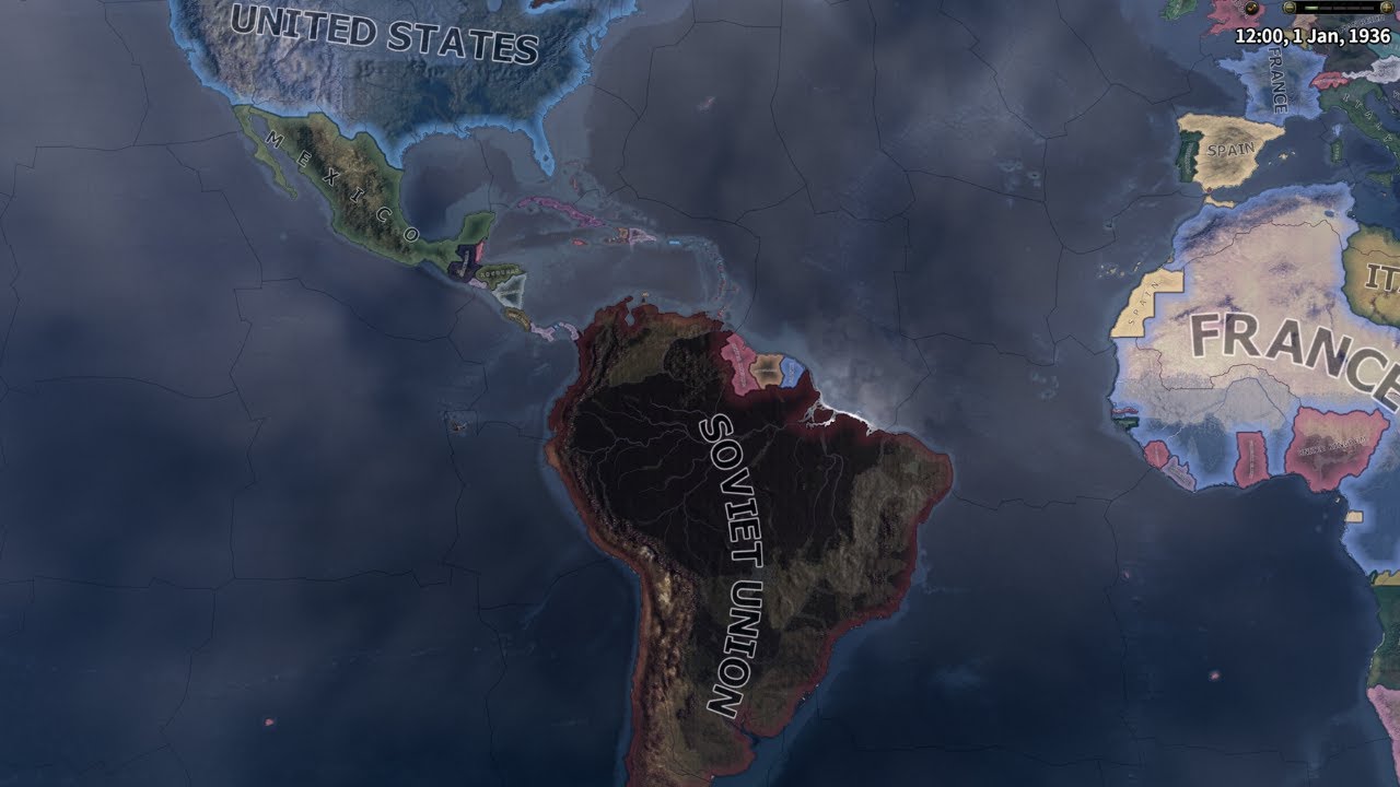 WHAT IF USSR CONTROLLED SOUTH AMERICA IN WW2 / HOI4 TIMELAPSE - YouTube