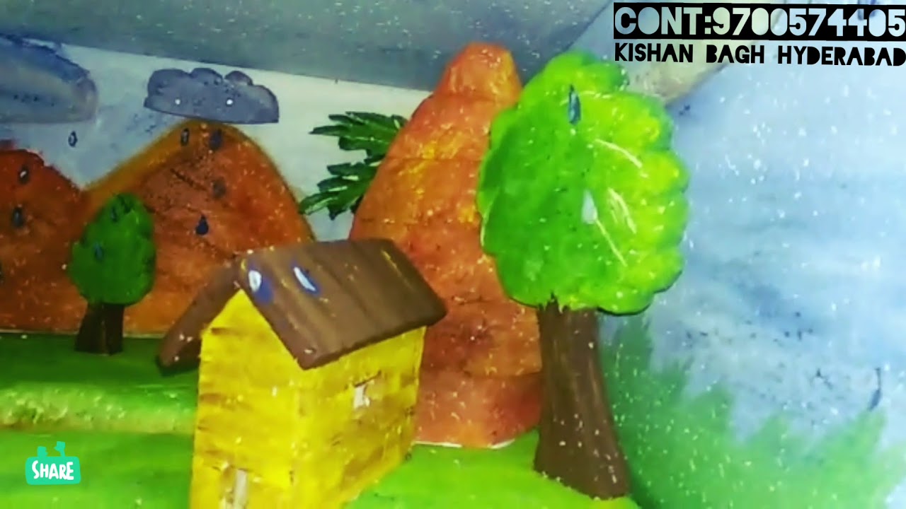 Thermocol project water cycle model - YouTube