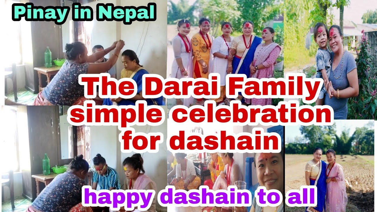 The Darai Family simple celebration for dashain! happy dashain to all ...