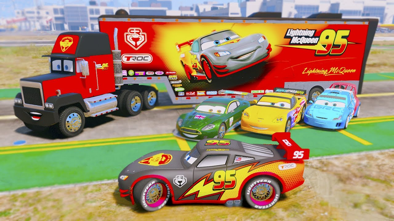 Cars (Carros) LIVE MIX Macuin Mack Truck Mack Truck cartoon Cars 3 ...