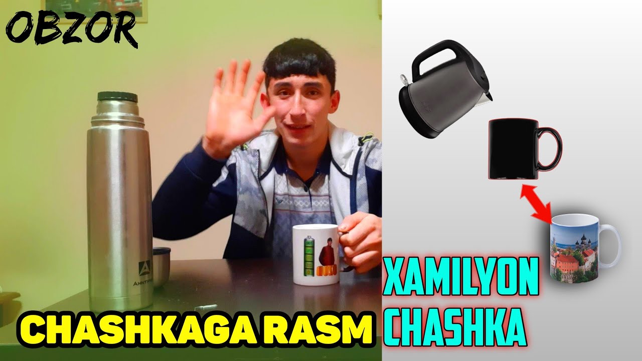 xamilyon chashka chashkaga rasm qoyish - YouTube