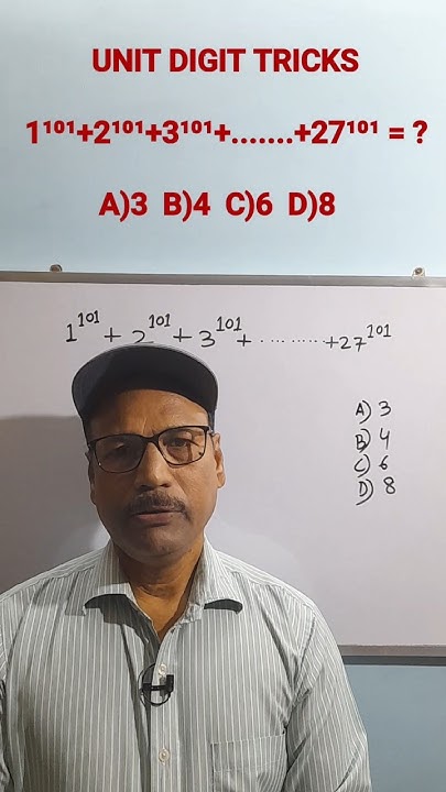 Unit Digit Tricks by Sakti Sir #shorts #unitdigit #maths #tricks - YouTube