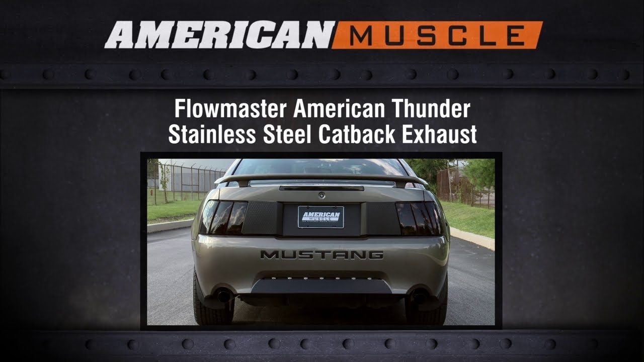 1999-2004 Mustang Flowmaster Exhaust Sound Clip American Thunder ...