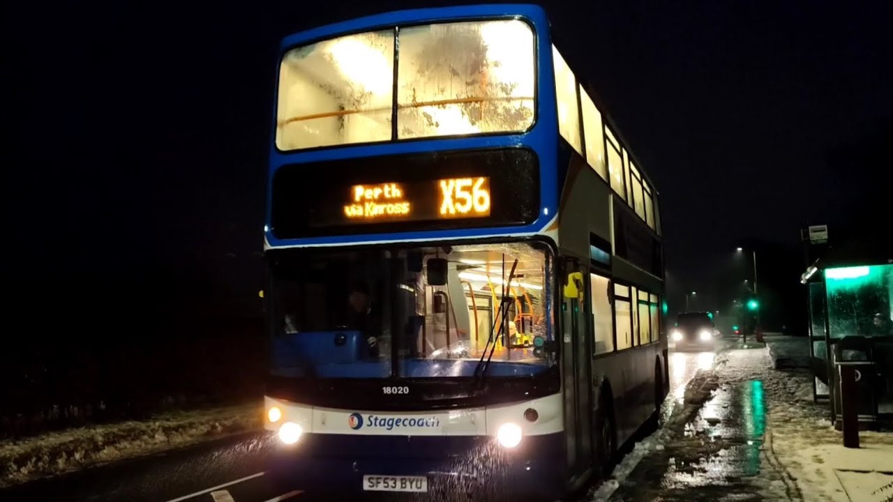 *M90 thrash* Stagecoach fife 18020 ALX400 Dennis trident (SF53 BYU ...