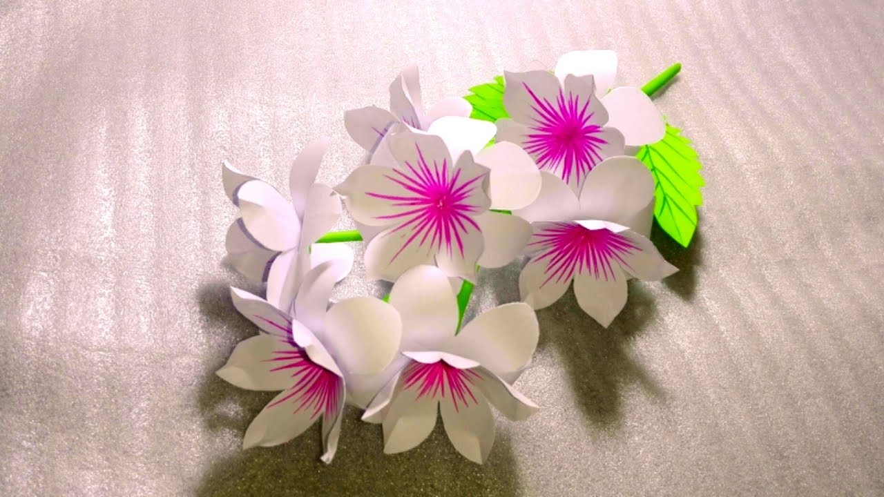 Nirmana | A4 nirmana | Athkam nirmana | How to make paper flowers ...