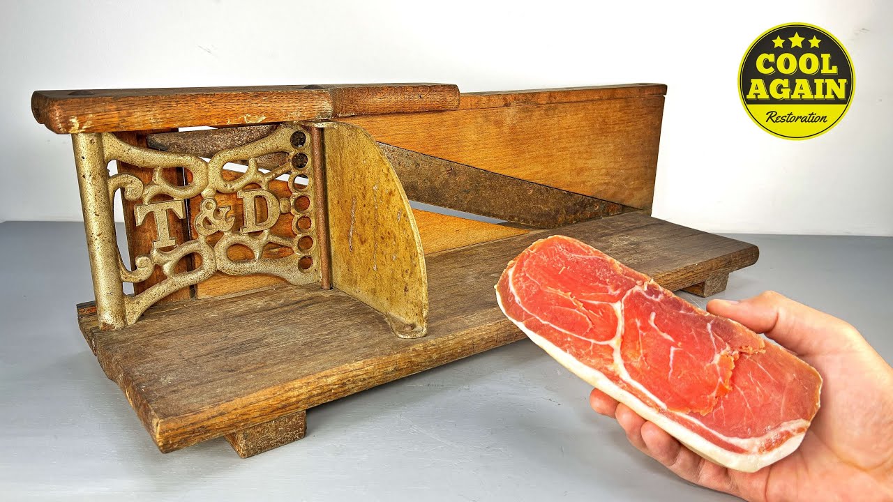 1883 Meat Slicer Restoration - Tucker & Dorsey Edition - YouTube