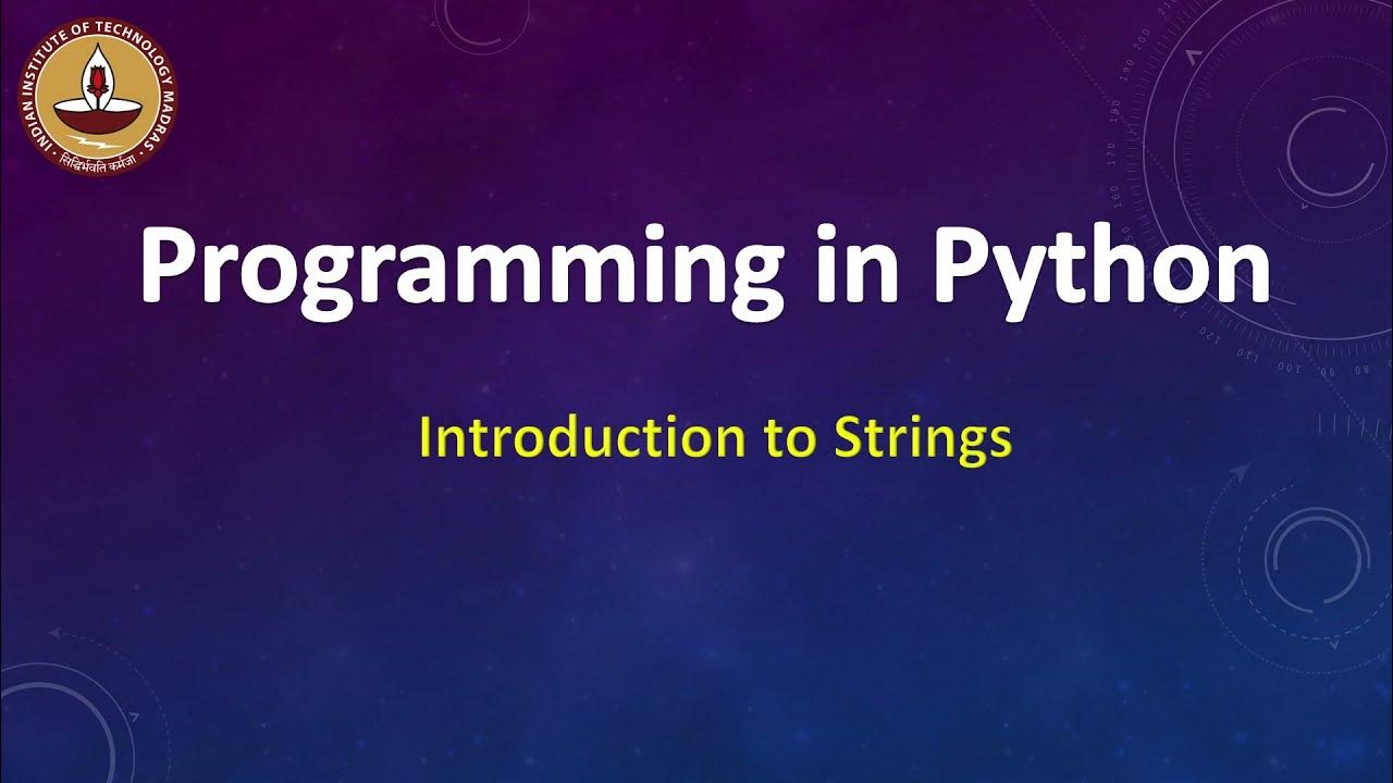 Introduction to Strings - YouTube