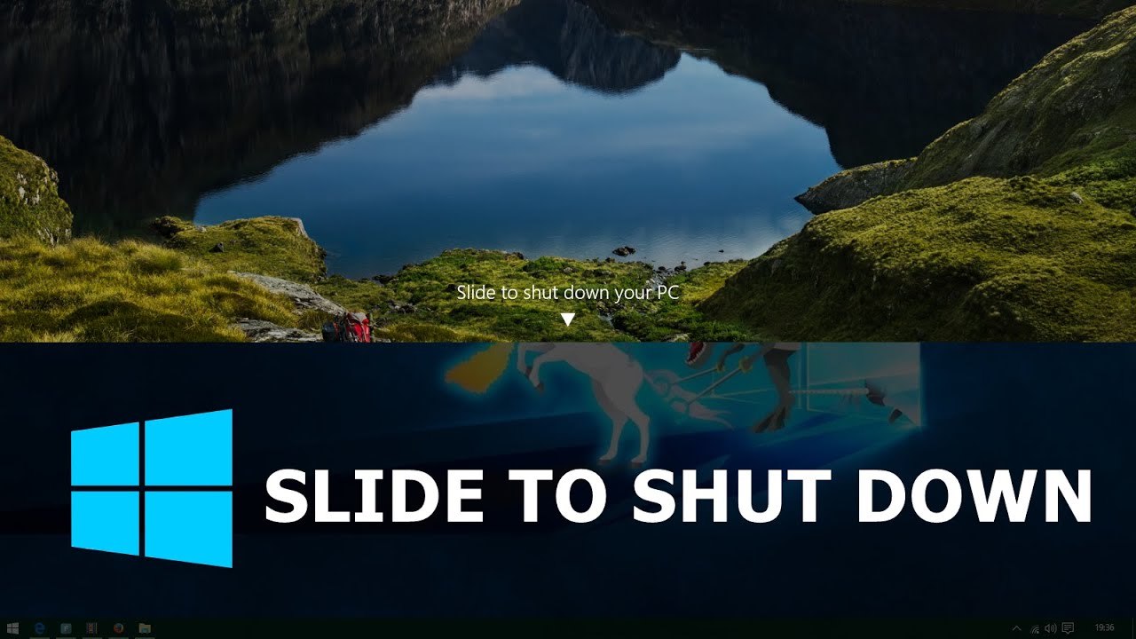 Windows 10 Hidden Features : Enable Slide to Shut Down Your PC in Windows 10 - YouTube