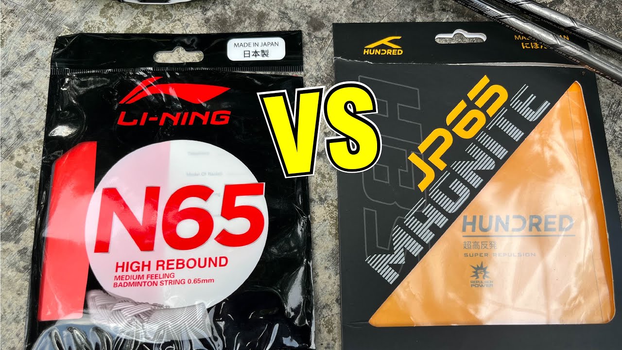 KOMPARASI Hundred JP65 Magnite vs Lining N65 - YouTube