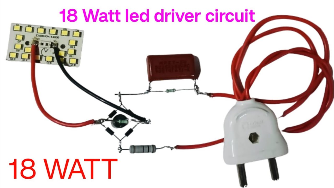 18 watt led driver kaise banaye | how to make 18 watt led driver - YouTube