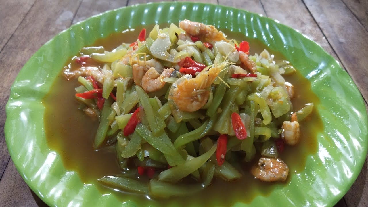 oseng labu siam udang - YouTube