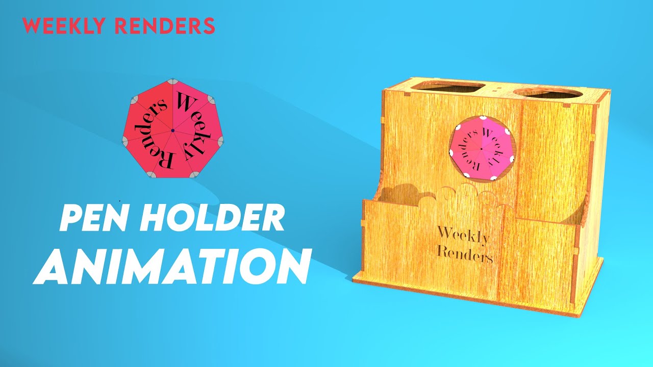 Pen Holder KeyShot Animation | Weekly Renders - YouTube