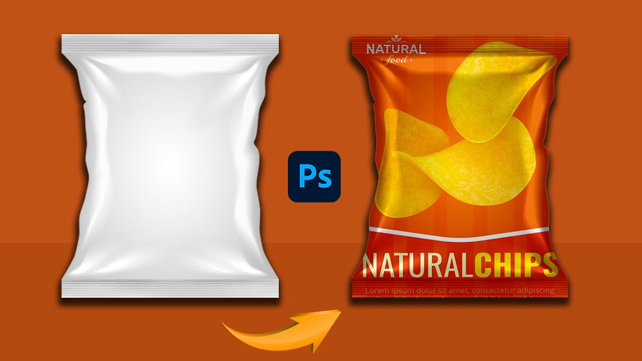 Realistic Packet Mockup in Adobe Photoshop - YouTube