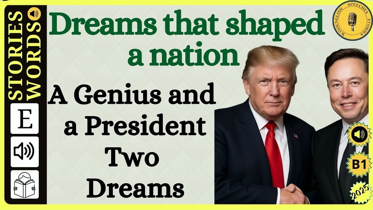 A Genius and a President Two Dreams ⭐ english story for listening ⭐ ...