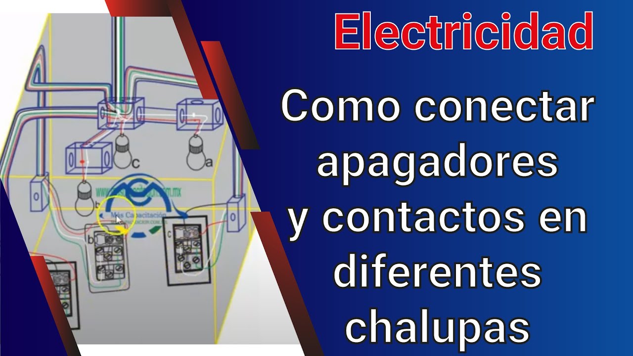 Como conectar apagadores y contactos en diferentes chalupas de la marca ...