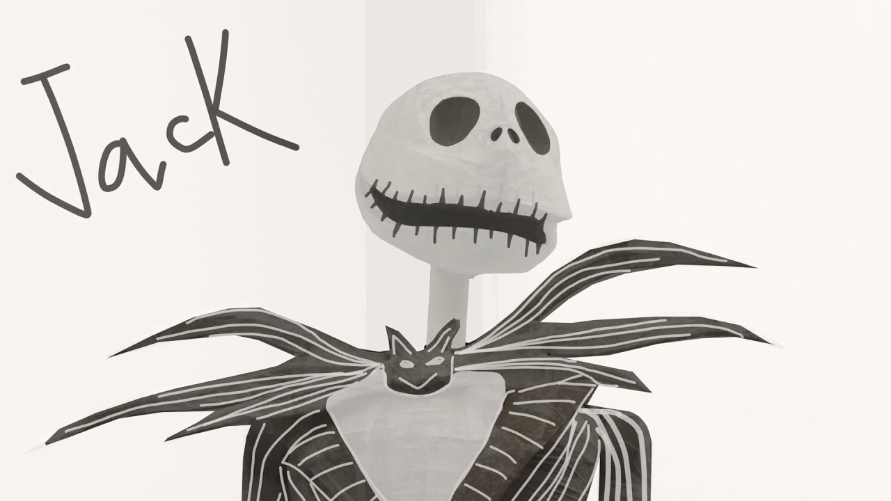 Giant Jack Skellington puppet first steps - YouTube
