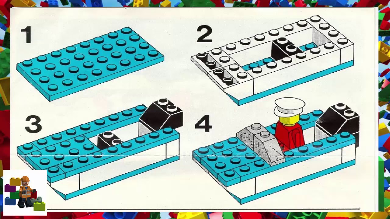 LEGO instructions - Legoland - 371 - Sea Plane - YouTube