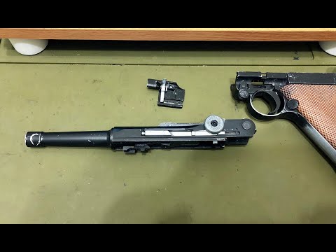 WE Luger P08WE full Disassemble 完全分解 Part. 2 Upper上槍身-R.E.C. Research ...
