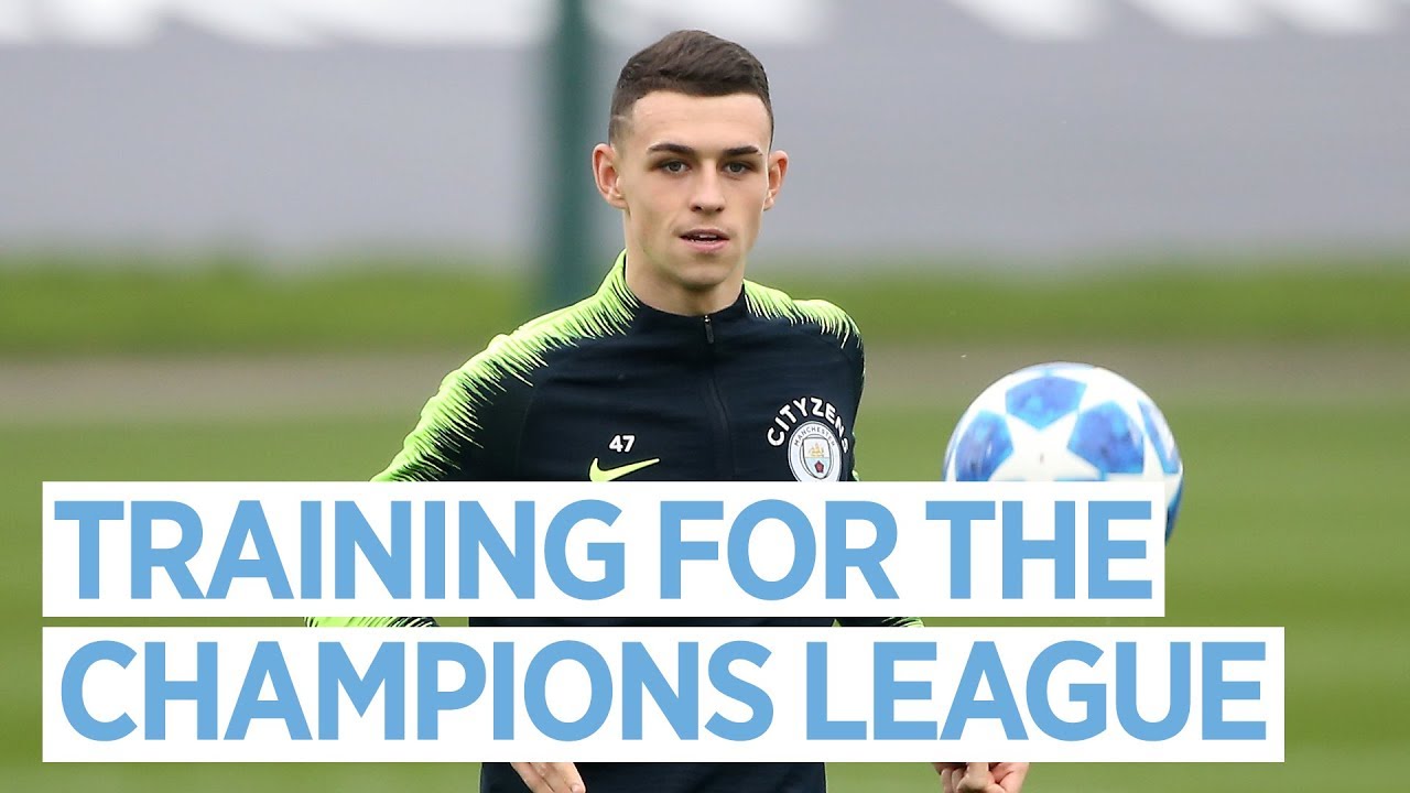 CHAMPIONS LEAGUE BALLS MAKE AN APPEARANCE! | MAN CITY TRAINING - YouTube