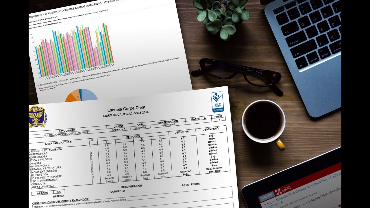 Generar boletines de notas Virtuales - YouTube