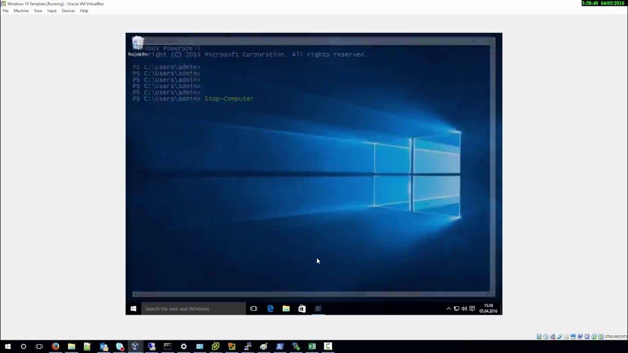 How To Shutdown Computer With Powershell Youtube