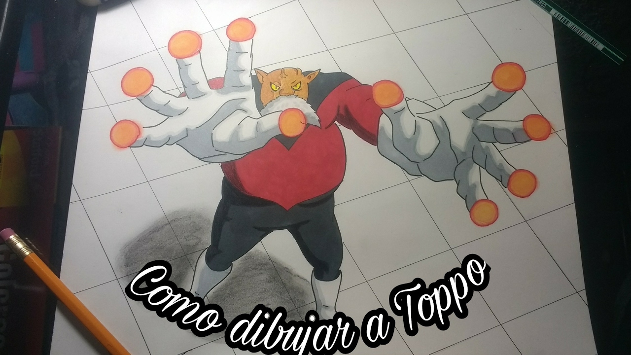 Como dibujar a Toppo|Paso a Paso|Dragon ball super - YouTube