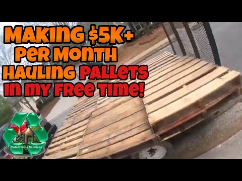 How I Make Money With a Pick up Truck picking up pallets and how you can do it too!