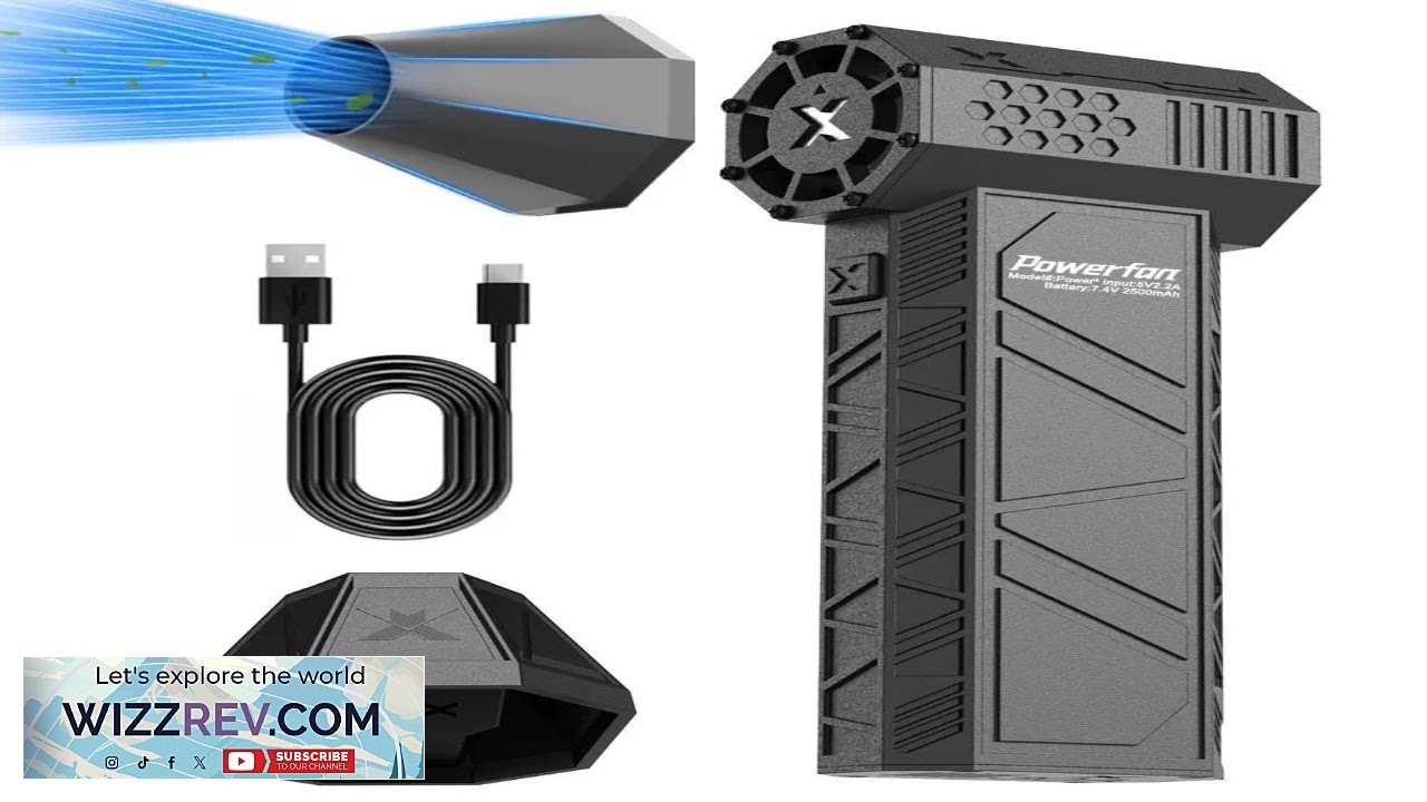 Mini Powerful Air Blower 130000RPM 52m/s Brushless Motor Portable Turbo ...