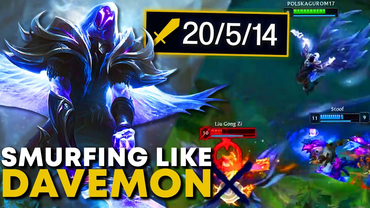 SMURFING Like Davemon in Diamond Lobbies w/ PYKE - YouTube