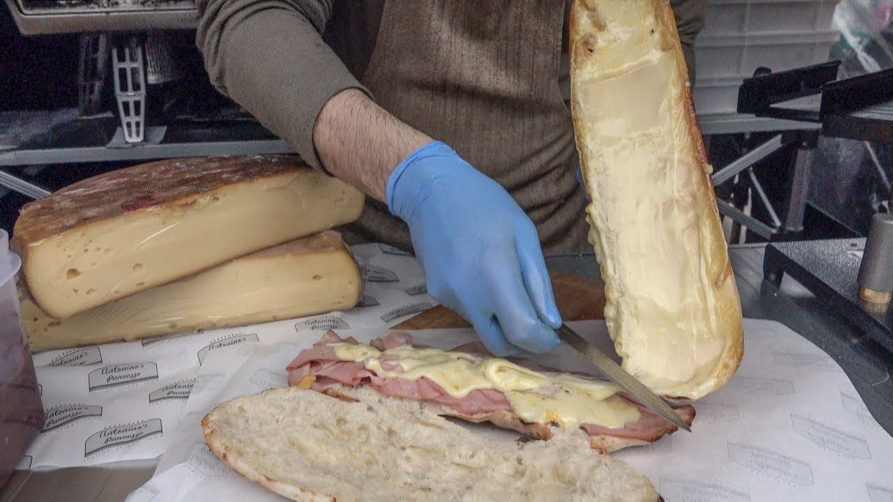 Italian Baked Sandwiches and Flowing Raclette Cheese. London Street ...