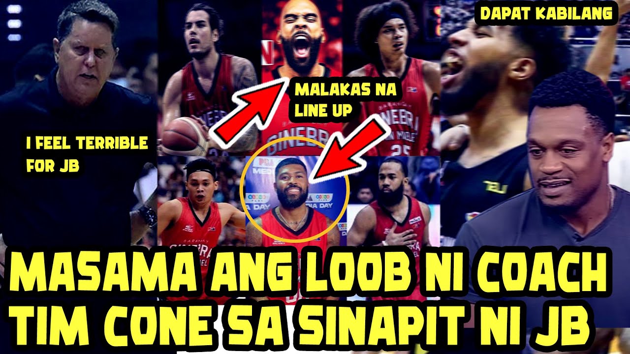 Malakas na Line Up ng GINEBRA . Coach Tim Masama ang Loob sa Sinapit ni ...