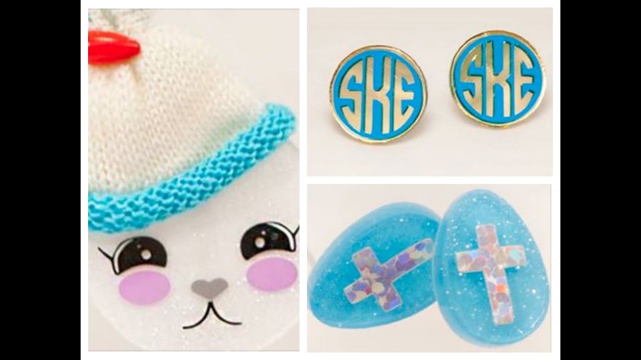 Punch Place Plus Earrings, Bunnies, Acrylic Blanks and More - YouTube