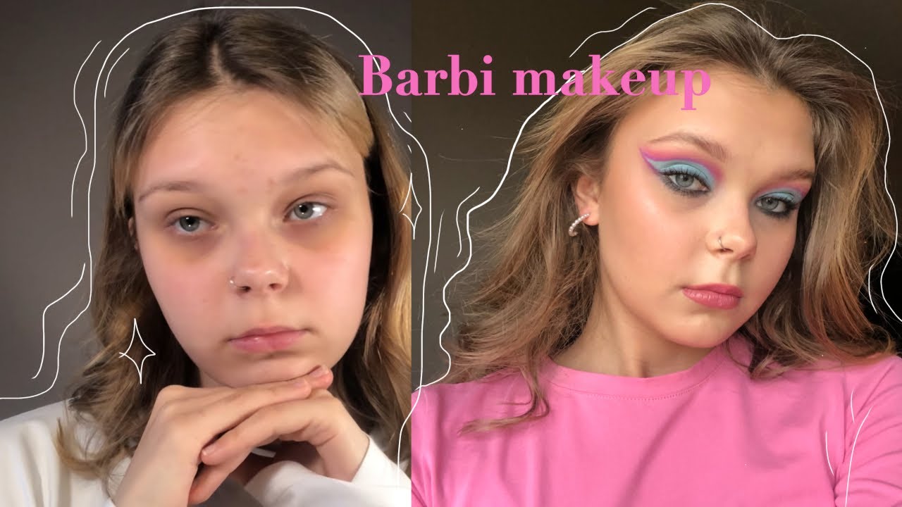 Barbi makeup//макияж барби💋 - YouTube